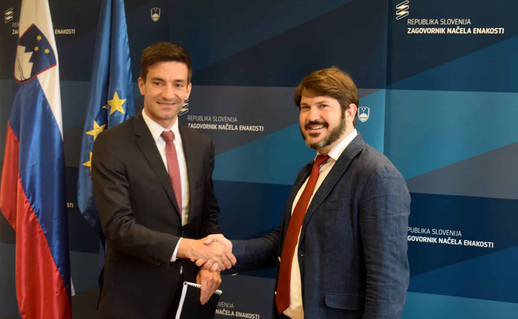 Zagovornik načela enakosti Miha Lobnik se je sestal z državnim ...